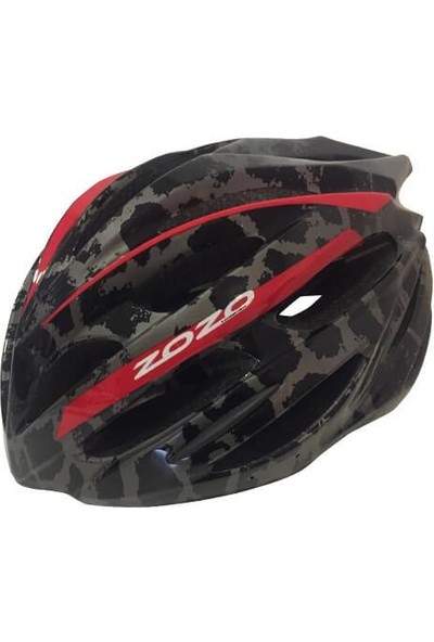 Zozo Hb 31 Kamuflaj Kırmızı Bisiklet Kaskı M Beden