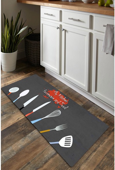 Colizon 50X160 Tezgah Önü Matı Kaymaz Tabanlı Mutfak Paspası