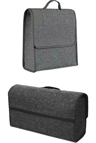 Mehmet Oygur Renault Ticari Araç Oto 2li Bagaj Organize Set Araç Içi Düzenleyici Keçe Eşya Çantası Seti