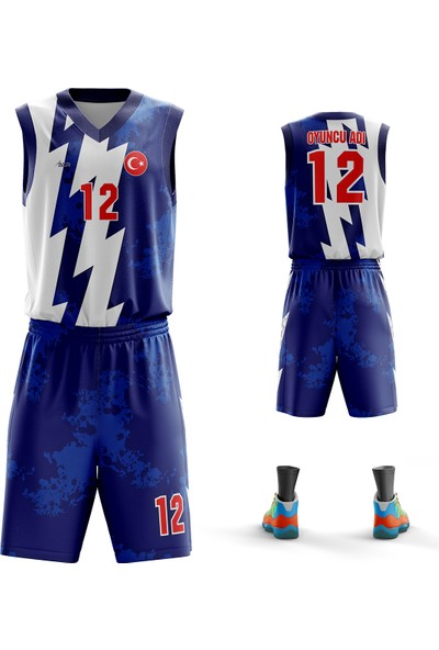 Acr Giyim - Splash Modeli - Kişiye Özel Basketbol Forması Takımı