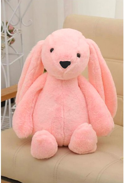 Simbat Uyku Arkadaşım Uzun Kulak Peluş Tavşan 45 cm Pembe