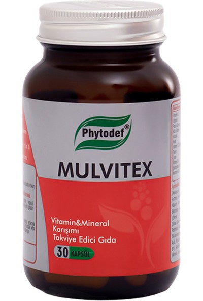 Phytodef Mulvitex Multivitamin - 30 Kapsül Phytodef Mulvitex Multivitamin - 30 Kapsül