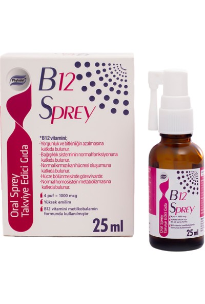 Phytodef Vitamin B12 Sprey - Çilek Aromalı Phytodef Vitamin B12 Sprey - Çilek Aromalı