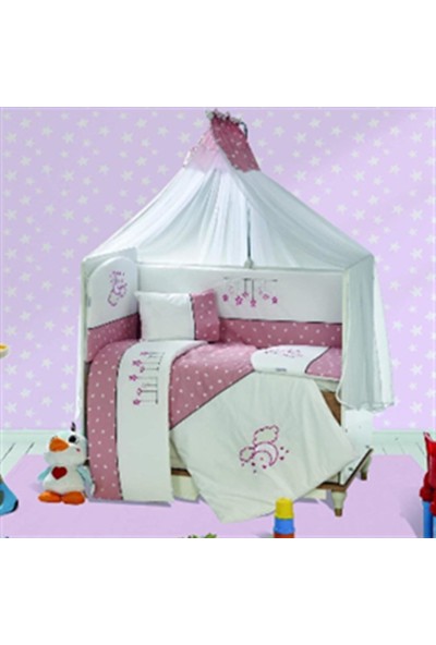 Tofin Bebek Uyku Seti Yıldız 70 x 130 cm Pembe
