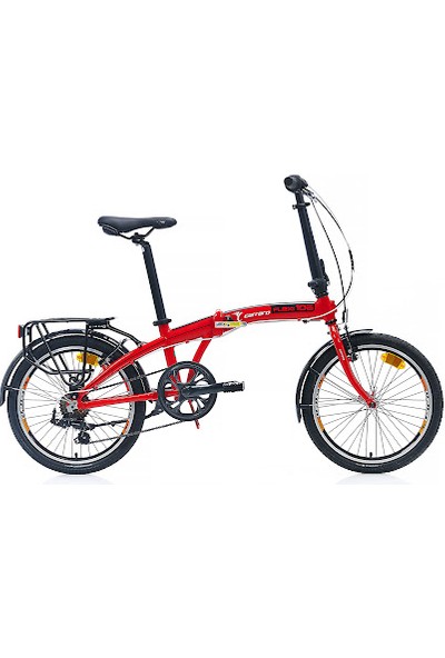 Carraro Flexı 106 20 Jant Katlanır Bisiklet 320H 6V Vb Kırmızı Siyah Beyaz