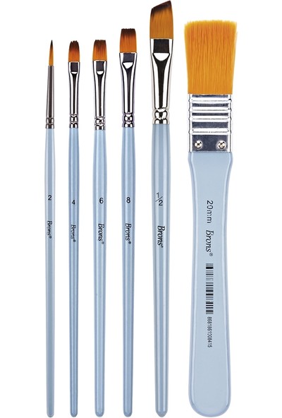 Brons Sentetik Fırça Seti 6 Parça N:BR-2200 Set 1 Brons Sentetik Fırça Seti 6 Parça N:BR-2200 Set 1