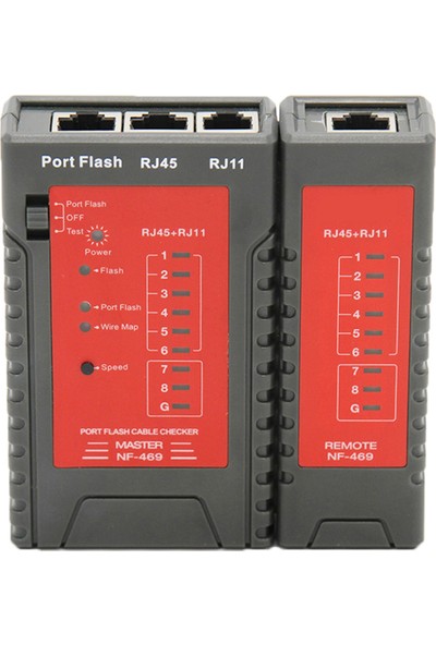 Gahome NF-469 Ağ Kablosu Test Cihazı RJ45 RJ11 Tester Için (Yurt Dışından) Gahome NF-469 Ağ Kablosu Test Cihazı RJ45 RJ11 Tester Için (Yurt Dışından)