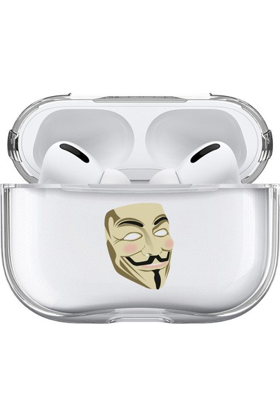 Cupcase Apple Airpods Pro Kılıfı Desen Tasarımlı Şeffaf Sert Kapak - Vendetta. Cupcase Apple Airpods Pro Kılıfı Desen Tasarımlı Şeffaf Sert Kapak - Vendetta.