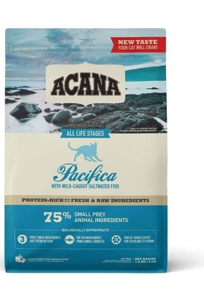 Acana Pacifica Balıklı Tahılsız Yetişkin Kedi Maması 1800 G Acana Pacifica Balıklı Tahılsız Yetişkin Kedi Maması 1800 G