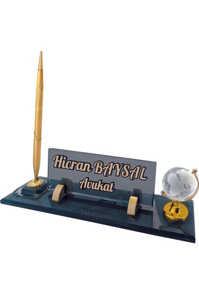 Sentez Masaüstü Isimlik Dünya Masa Isimliği- Altın Rengi Sentez Masaüstü Isimlik Dünya Masa Isimliği- Altın Rengi