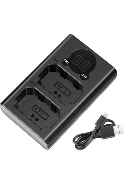 Neewer Sony NP-FZ100 Sony A9-A7III-A7RIII Fotoğraf Makineleriyle Uyumlu Çift USB Şarj Cihazı - Siyah (Yurt Dışından) Neewer Sony NP-FZ100 Sony A9-A7III-A7RIII Fotoğraf Makineleriyle Uyumlu Çift USB Şarj Cihazı - Siyah (Yurt Dışından)