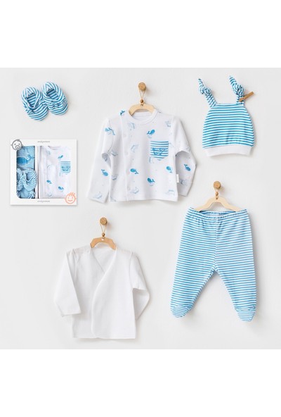 Andywawa Cute Whale 5'li Hastane Çıkış Seti AC21540R