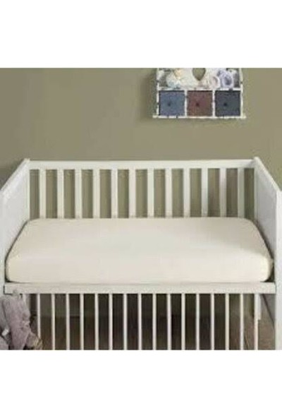 Mert Bebek Penye Lastikli Çarşaf Krem 70 x 140 cm
