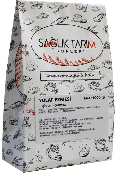 Sağlık Tarım Ürünleri Yulaf Ezmesi Glutensiz 1 kg