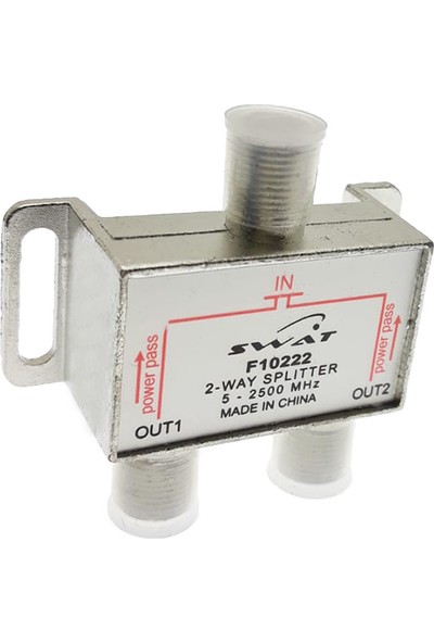Özentek 2'li 1/2 Splitter 5-2500 Mhz 2 Way Karasal Uydu Yayını Çoğaltıcı Özentek 2'li 1/2 Splitter 5-2500 Mhz 2 Way Karasal Uydu Yayını Çoğaltıcı