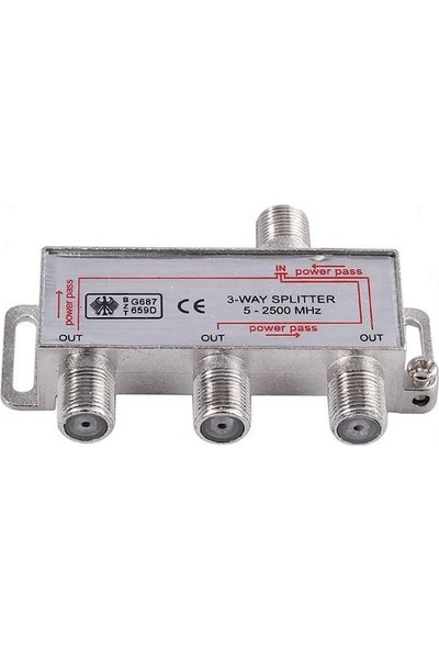 Ata Elektronik 3'lü Anten Dağıtıcı Splitter Ata Elektronik 3'lü Anten Dağıtıcı Splitter