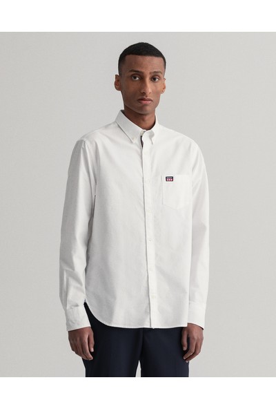 Gant Erkek Beyaz Regular Fit Gömlek 3037230.110 Gant Erkek Beyaz Regular Fit Gömlek 3037230.110