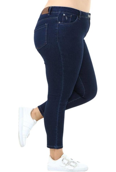 Hanezza Büyük Beden Yüksek Bel Regular Ft Strech Kot Pantolon Hanezza Büyük Beden Yüksek Bel Regular Ft Strech Kot Pantolon