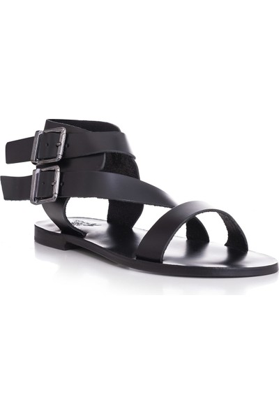 Daphne Sandals El Yapımı Deri Siyah Kadın Sandalet - 2124 Daphne Sandals El Yapımı Deri Siyah Kadın Sandalet - 2124