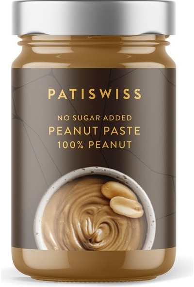 Patiswiss Şeker Ilavesiz Yer Fıstığı Ezmesi 330 G