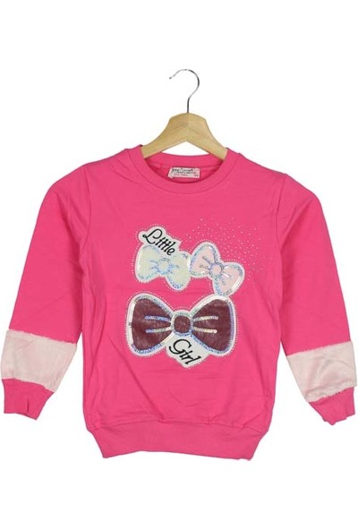 Walox Kız Çocuk Kurdele Desenli Sweatshirt/fuşya/9 Yaş Walox Kız Çocuk Kurdele Desenli Sweatshirt/fuşya/9 Yaş