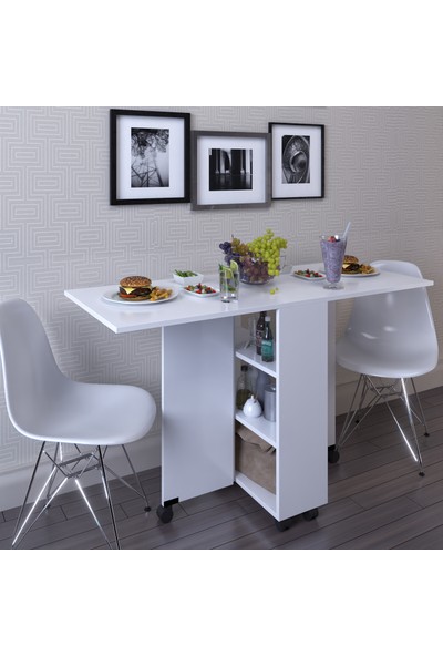 Dekorfim Ultra Flamingo Pratik Katlanır Portatif Masa