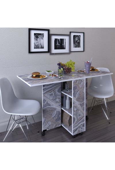 Dekorfim Ultra Flamingo Pratik Katlanır Portatif Masa