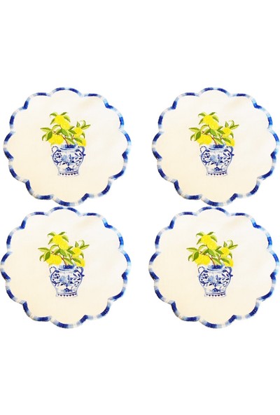 Arter Home Limon Kokteyl Peçetesi 4'lü