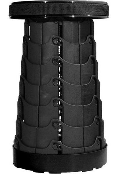 Pikas Teleskopik Katlanabilir, Taşınabilir Tabure(Siyah)