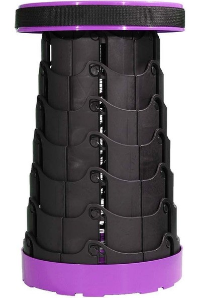 Pikas Teleskopik Katlanabilir, Taşınabilir Tabure (Lila)