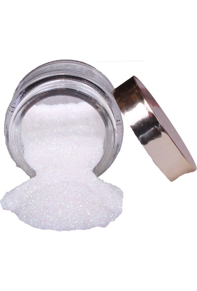 Beyaz Janjanlı Altıgen Taneli Toz Sim - 1 kg - Duvar Dekorasyon ve Hobi Kullanımları Için Beyaz Janjanlı Altıgen Taneli Toz Sim - 1 kg - Duvar Dekorasyon ve Hobi Kullanımları Için