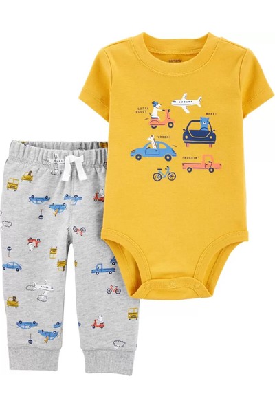 Carter's Taşıt Desenli 2'li Bebek Takımı 1I504010