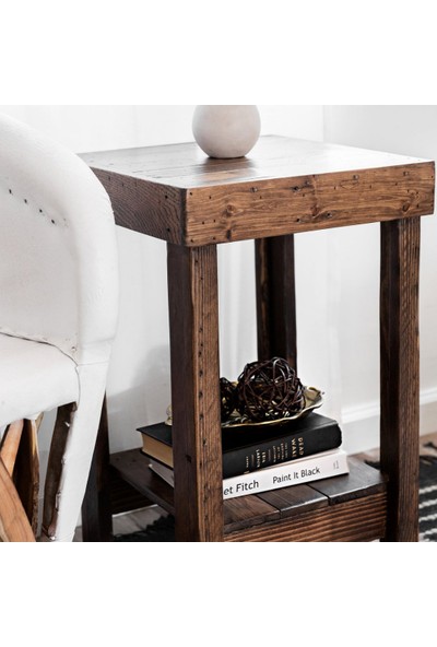 Alyones Ahşap Yan Sehpa, Küçük Başucu Sehpası