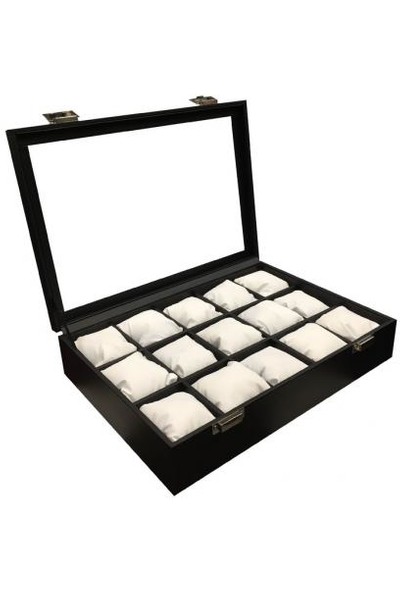 kutuveaksesuar Saat Kutusu 15'li Siyah kutuveaksesuar Saat Kutusu 15'li Siyah