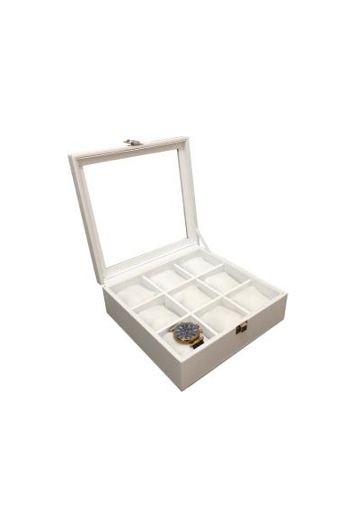 kutuveaksesuar Saat Kutusu 9'lu Beyaz kutuveaksesuar Saat Kutusu 9'lu Beyaz