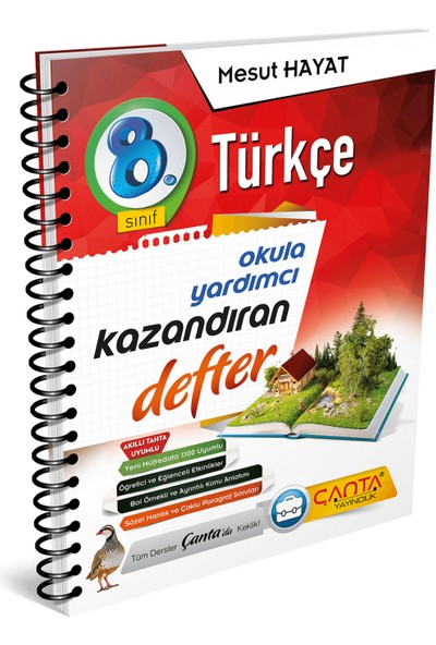 Çanta Yayınları 8. Sınıf Defter Kazandıran Türkçe - Mesut Hayat Çanta Yayınları 8. Sınıf Defter Kazandıran Türkçe - Mesut Hayat