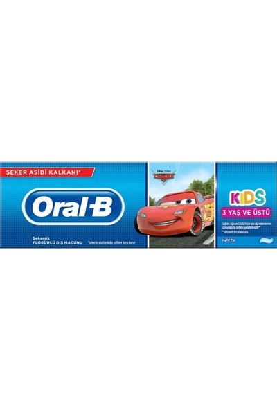 Oral-B Kids Cars Serisi Çocuk Diş Macunu 75 ml (3+Yaş)
