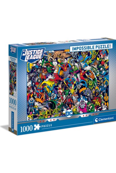 Clementoni - 1000 Parça Impossible Yetişkin Puzzle - Dc Comics Clementoni - 1000 Parça Impossible Yetişkin Puzzle - Dc Comics