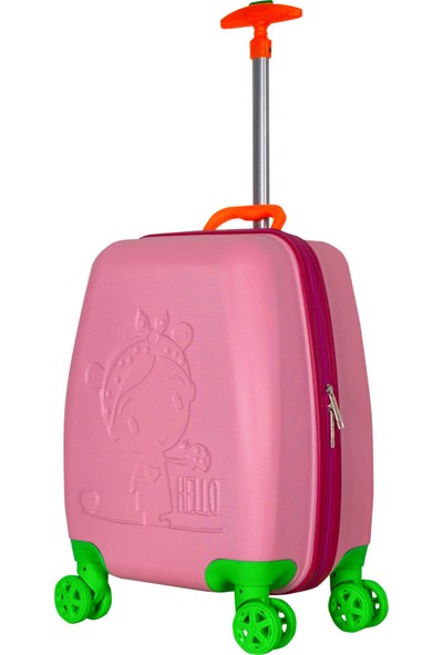 Wexta Disney Serisi 410 Pembe Kız Çocuk Valizi Wexta Disney Serisi 410 Pembe Kız Çocuk Valizi