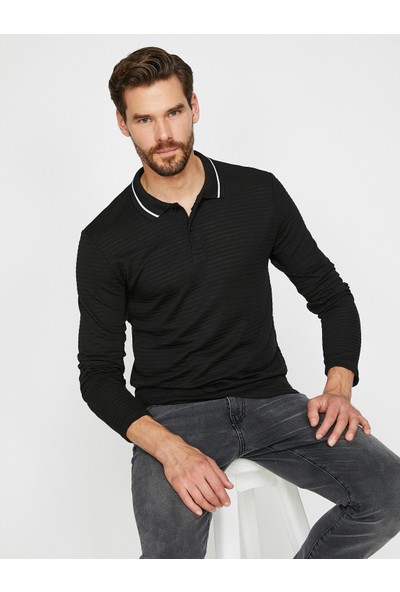 Koton Polo Yaka Sweatshirt