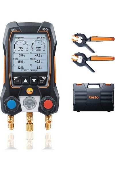 Testo 550S Akıllı Dijital Manifold Seti Testo 550S Akıllı Dijital Manifold Seti