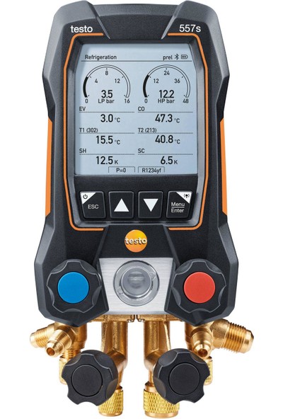 Testo 557S Akıllı Dijital Manifold Seti - 4 Yollu Valf Testo 557S Akıllı Dijital Manifold Seti - 4 Yollu Valf