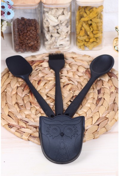 Arow Siyah Silikon 4 Parça Set