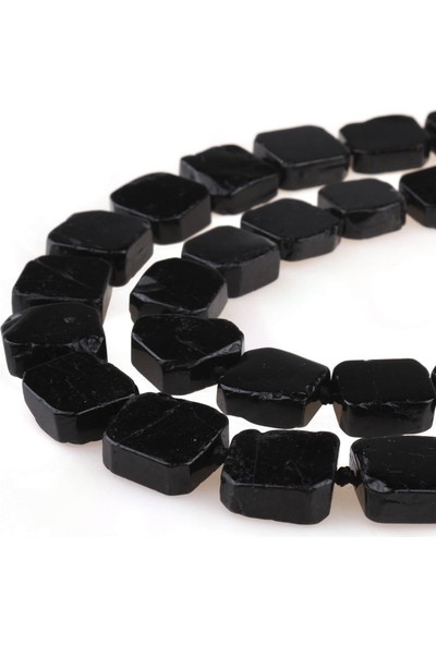 Dünya Doğal Taş 16X16 mm Siyah Turmalin Taşı Dizi - DZ3873 Dünya Doğal Taş 16X16 mm Siyah Turmalin Taşı Dizi - DZ3873