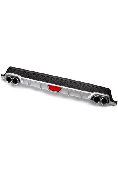 Mm Oto Honda Jazz Izgaralı Stop Lambalı 4 Egzoz Çıkışlı Gri Difüzör
