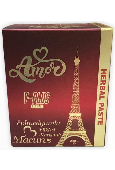 Amor V-Plus Performans Macunu 240 gr - Kırmızı Kutu