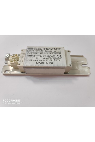 Elektrostart 1 - 36 W Mekanik Elektrostart Balast