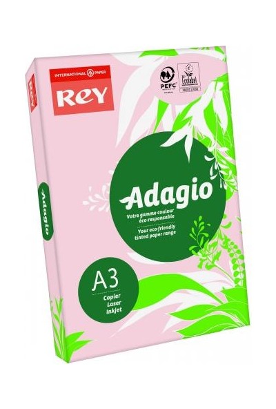 Rey A3 Adagio Fotokopi Kağıdı 80 Gram Pembe 500'lü Rey A3 Adagio Fotokopi Kağıdı 80 Gram Pembe 500'lü