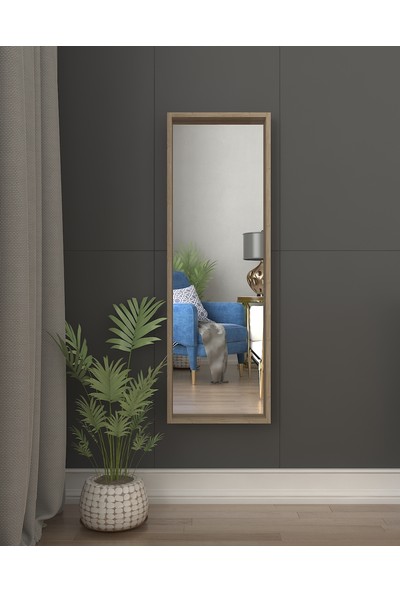 Rivomo Ahşap 120 x 40 x 6 cm Dekoratif Boy Aynası