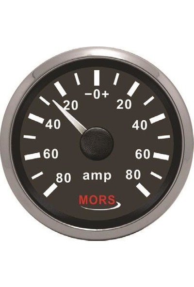 Mors Ampermetre 12-24 V Siyah + Şönt Dahil Mors Ampermetre 12-24 V Siyah + Şönt Dahil